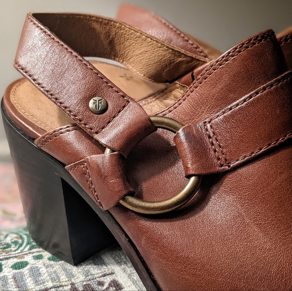 Frye | Shoes | Authentic Frye Flynn Mules Slingback Harness | Poshmark